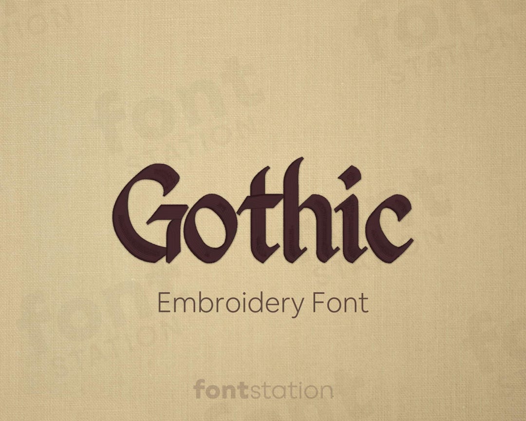 Gothic Embroidery Font - Baroque Letters - Victorian, Decorative ...