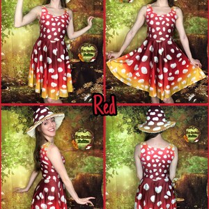 Mushroom Amanita Toadstool Dress - Etsy