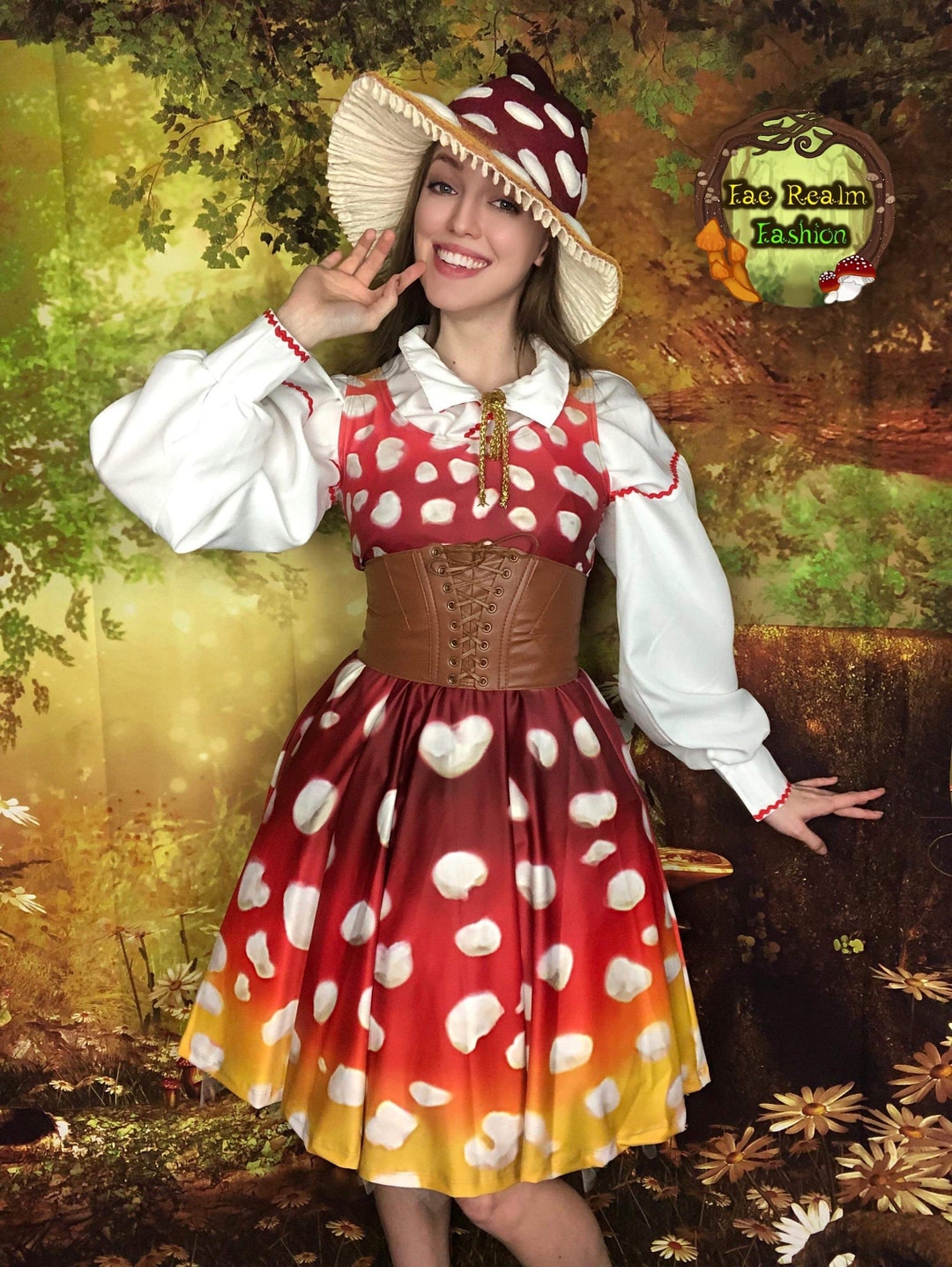 Mushroom Amanita Toadstool Dress - Etsy