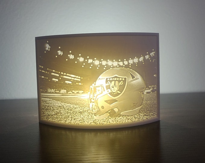 NFL Las Vegas Raiders Custom Light Raider Fan Birthday Gift Lithophane ...