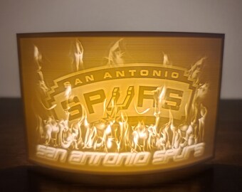 NBA Oklahoma City Thunder Custom Night Light Ball Art Piece for ...