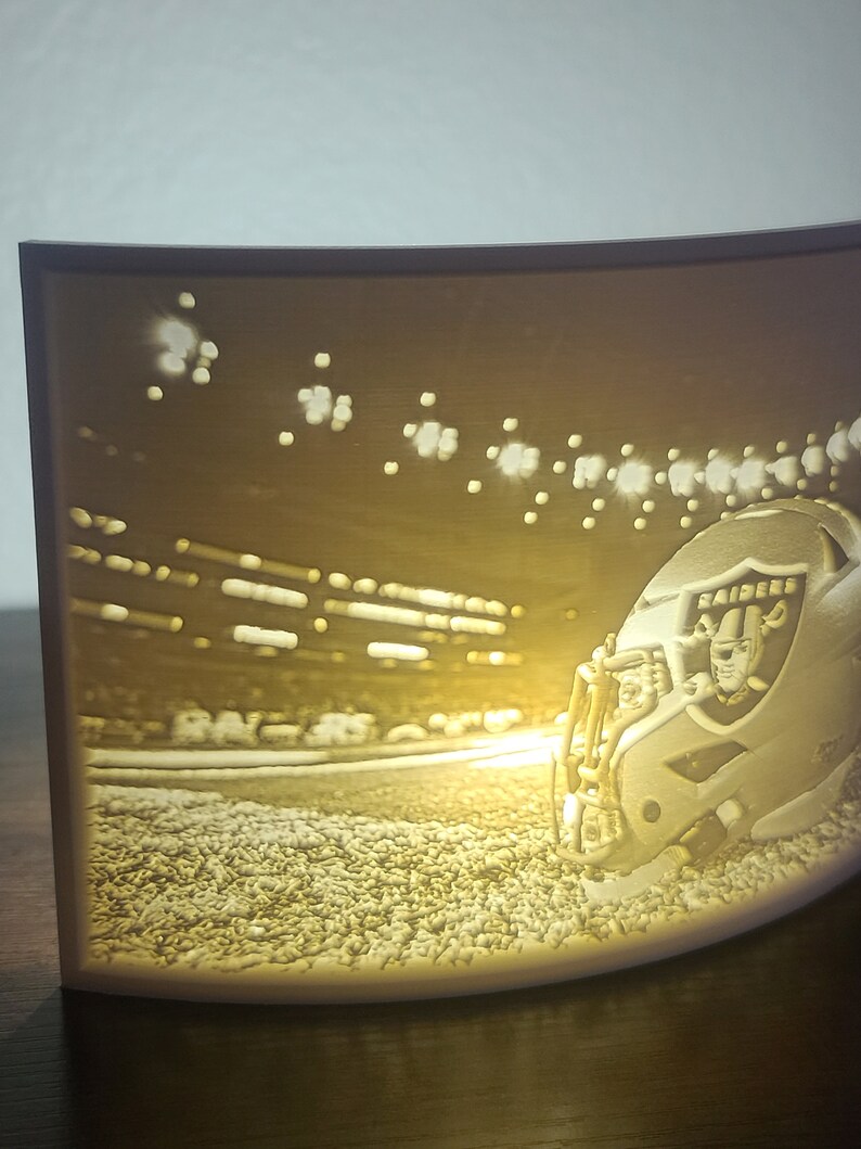 NFL Las Vegas Raiders Custom Light Raider Fan Birthday Gift Lithophane ...