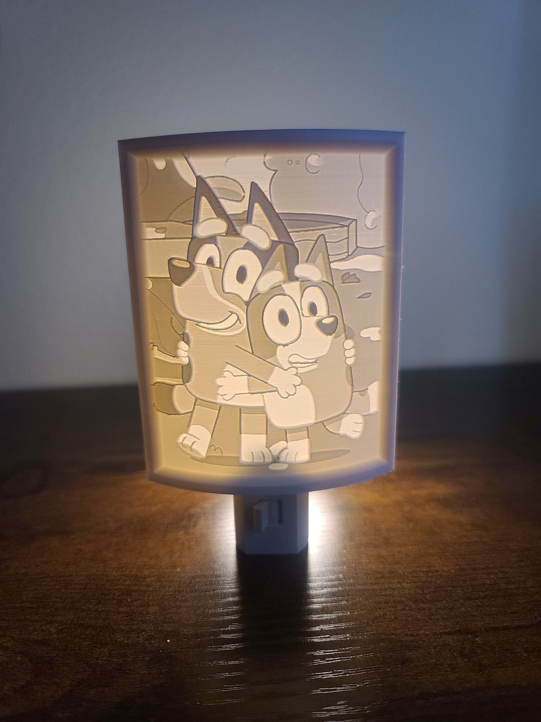 Bluey and Bingo Nightlight Ambient Light Custom Baby Gift Light up Sign ...