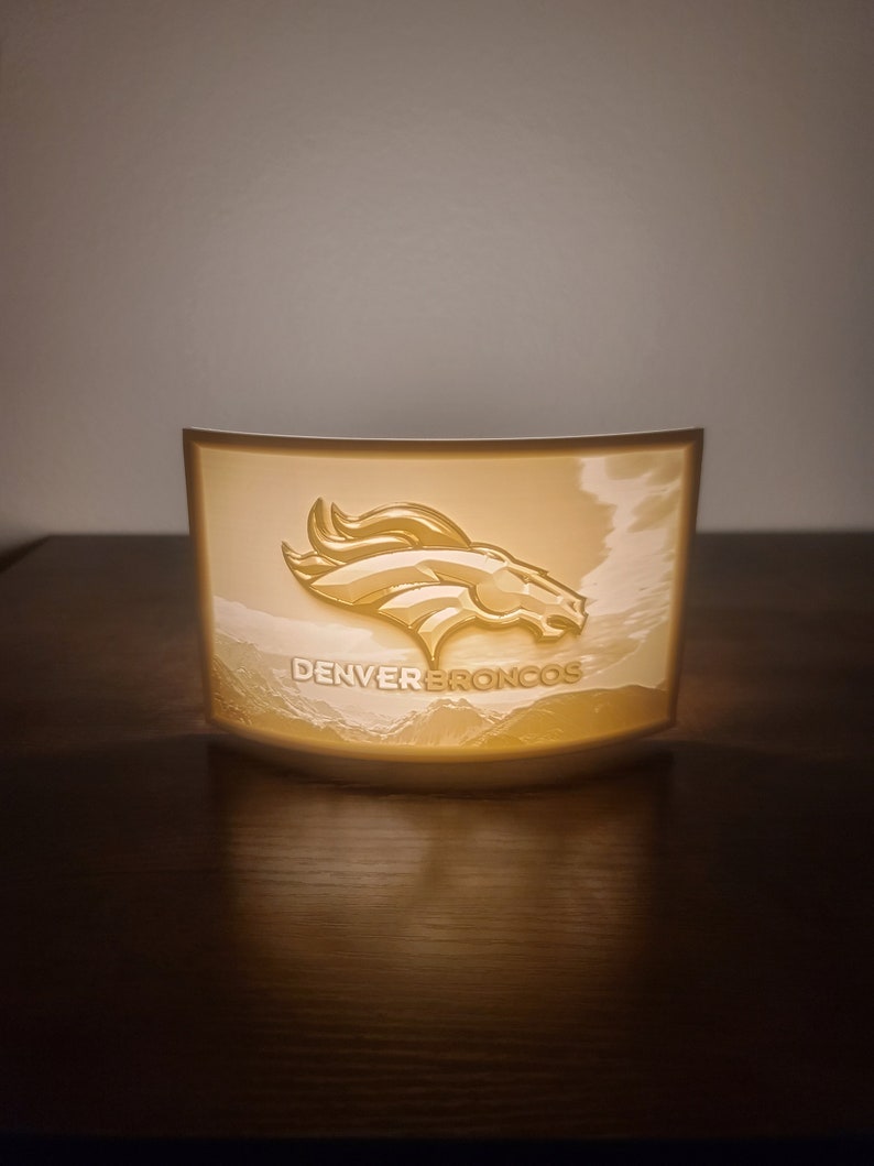 NFL Denver Broncos Custom Light Bronco Fan Birthday Gift - Etsy