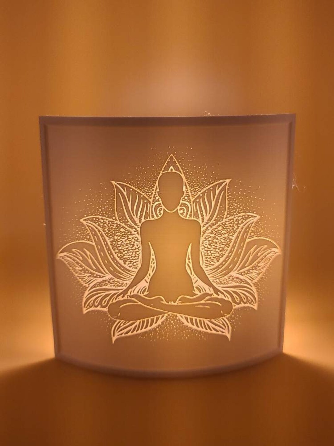 Ambient Meditation Light With Lotus Flower Personalized Light Zen Yoga ...