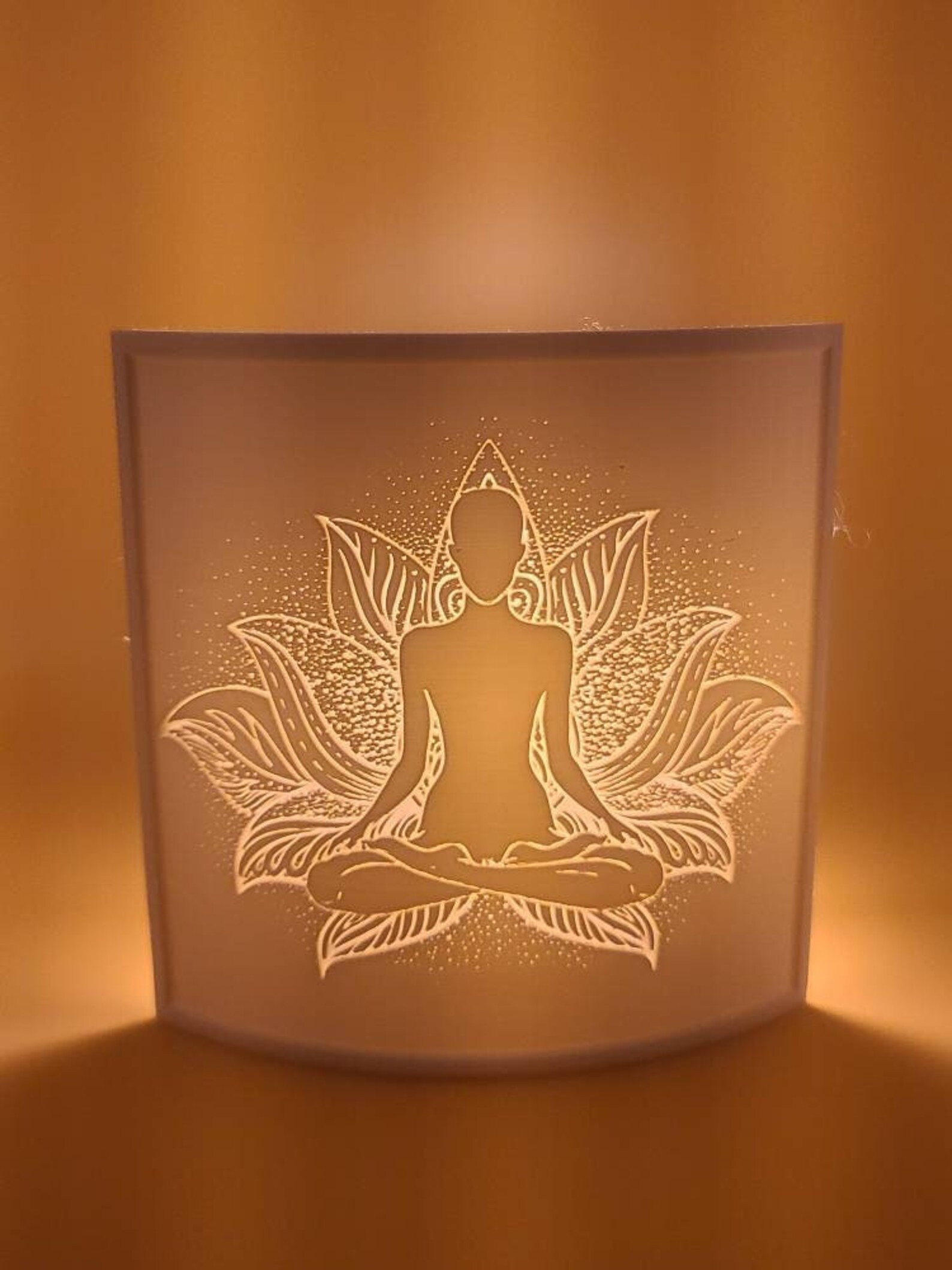 Ambient Meditation Light With Lotus Flower Personalized Light Zen Yoga ...