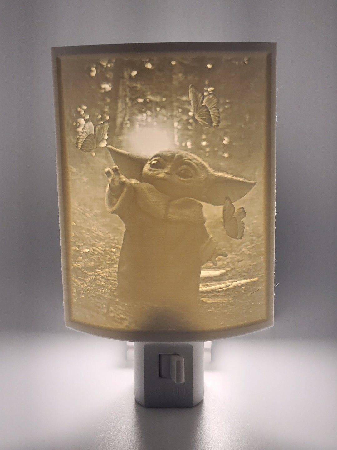 Grogu Baby Yoda Ambient Night Light for Kids Bedroom Lithophane Lamp ...