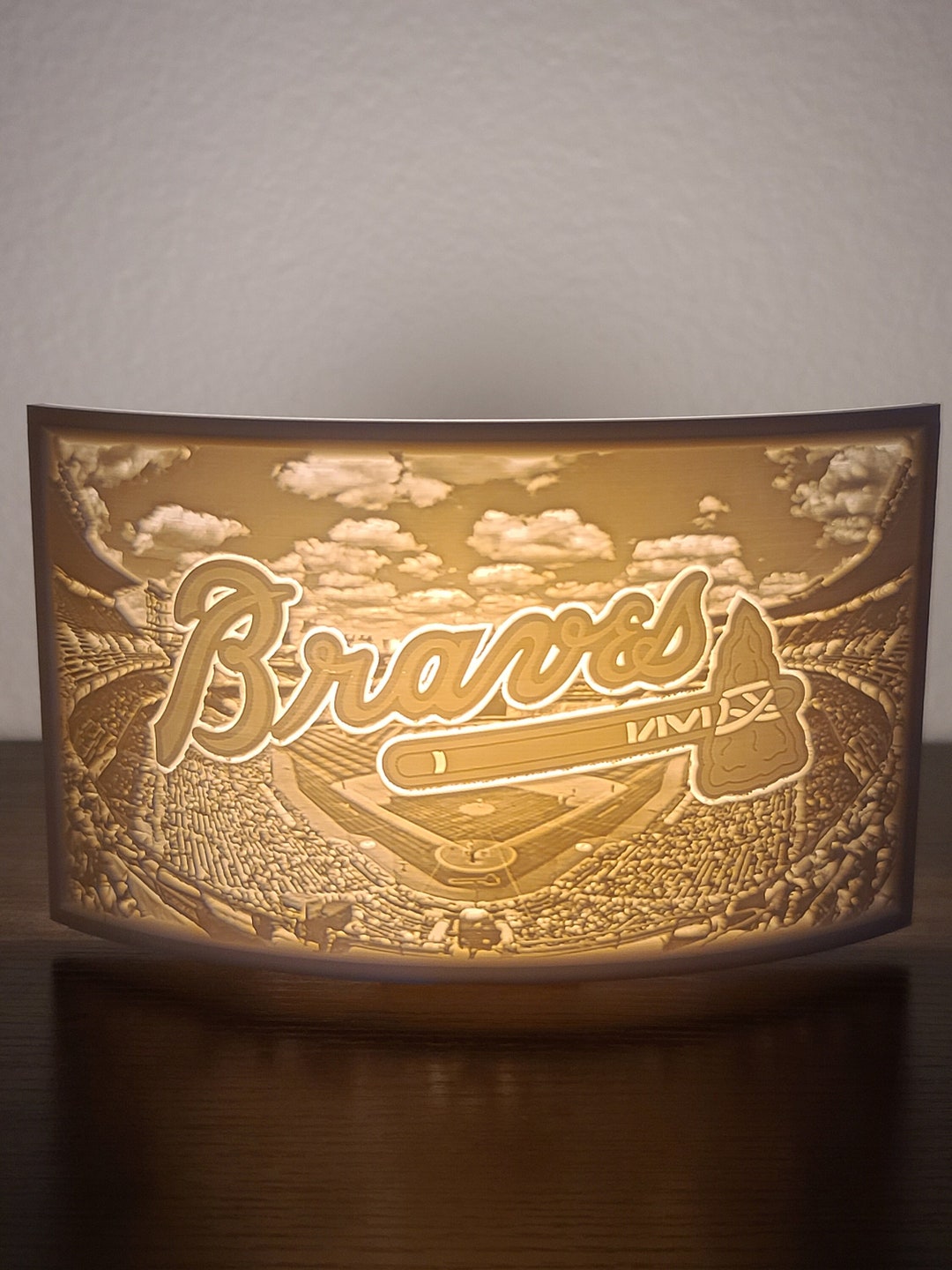 MLB Atlanta Braves Baseball Light Perfect for Braves Fan Vintage Braves ...