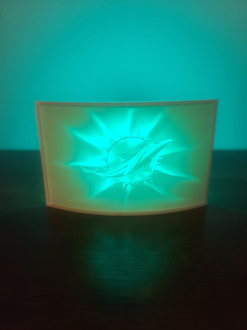 NFL Miami Dolphins Custom Light Dolphin Fan Birthday Gift Lithophane ...