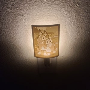 Bluey and Bingo Nightlight Ambient Light Custom Baby Gift Light up Sign ...