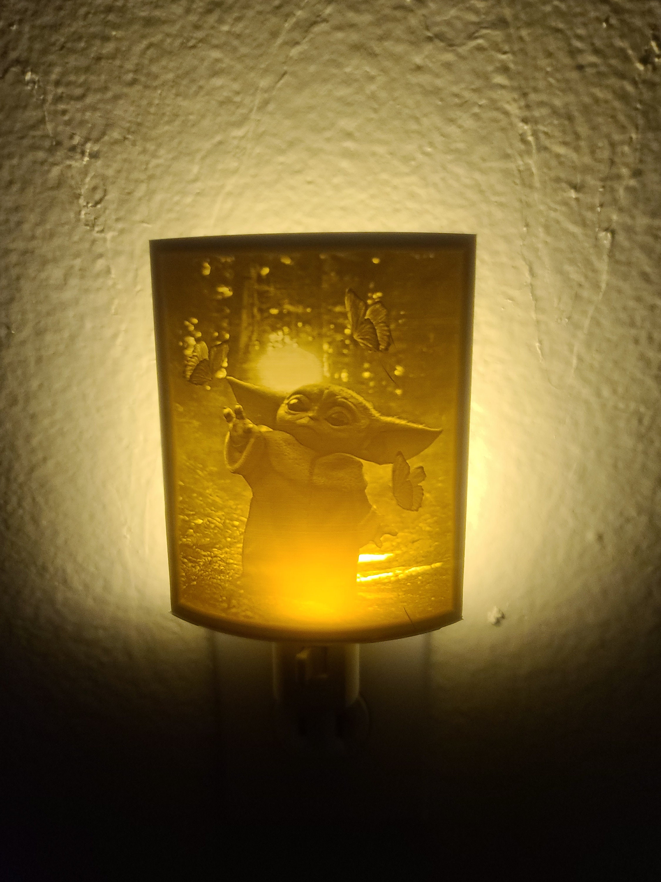 Grogu Baby Yoda Ambient Night Light for Kids Bedroom Lithophane Lamp ...