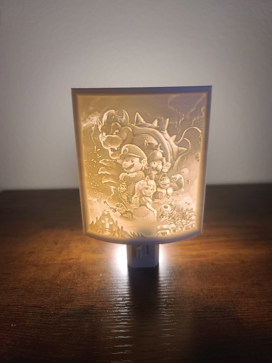 Mario Night Light Custom Birthday Gift Create Fun Atmosphere in the ...