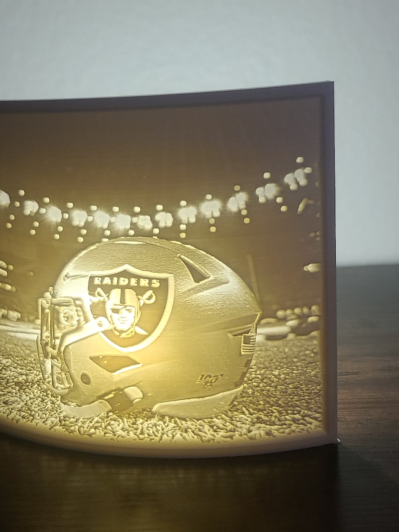 NFL Las Vegas Raiders Custom Light Raider Fan Birthday Gift Lithophane ...
