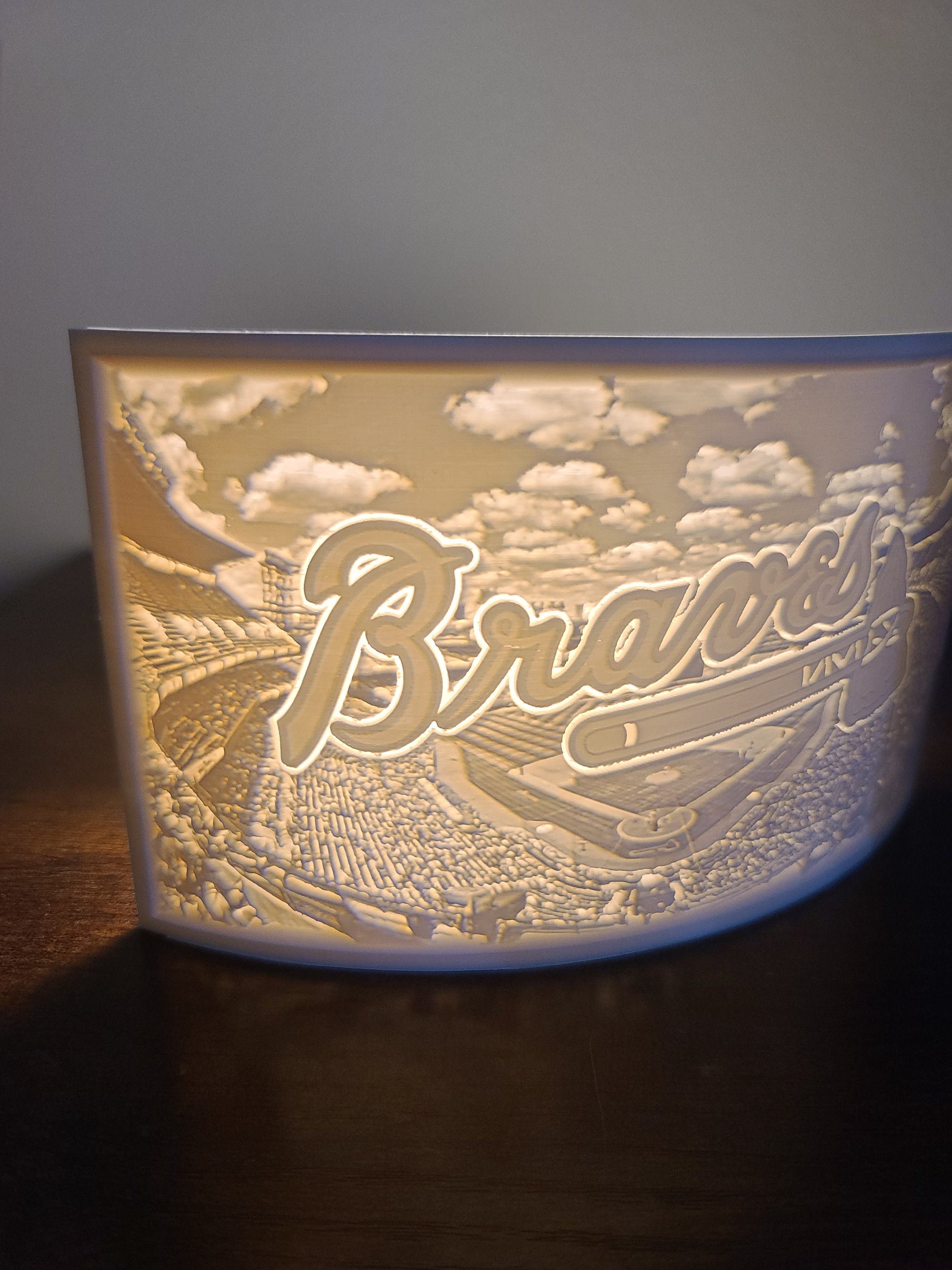 Mlb Atlanta Braves Baseball Light Perfect for Braves Fan Vintage Braves ...