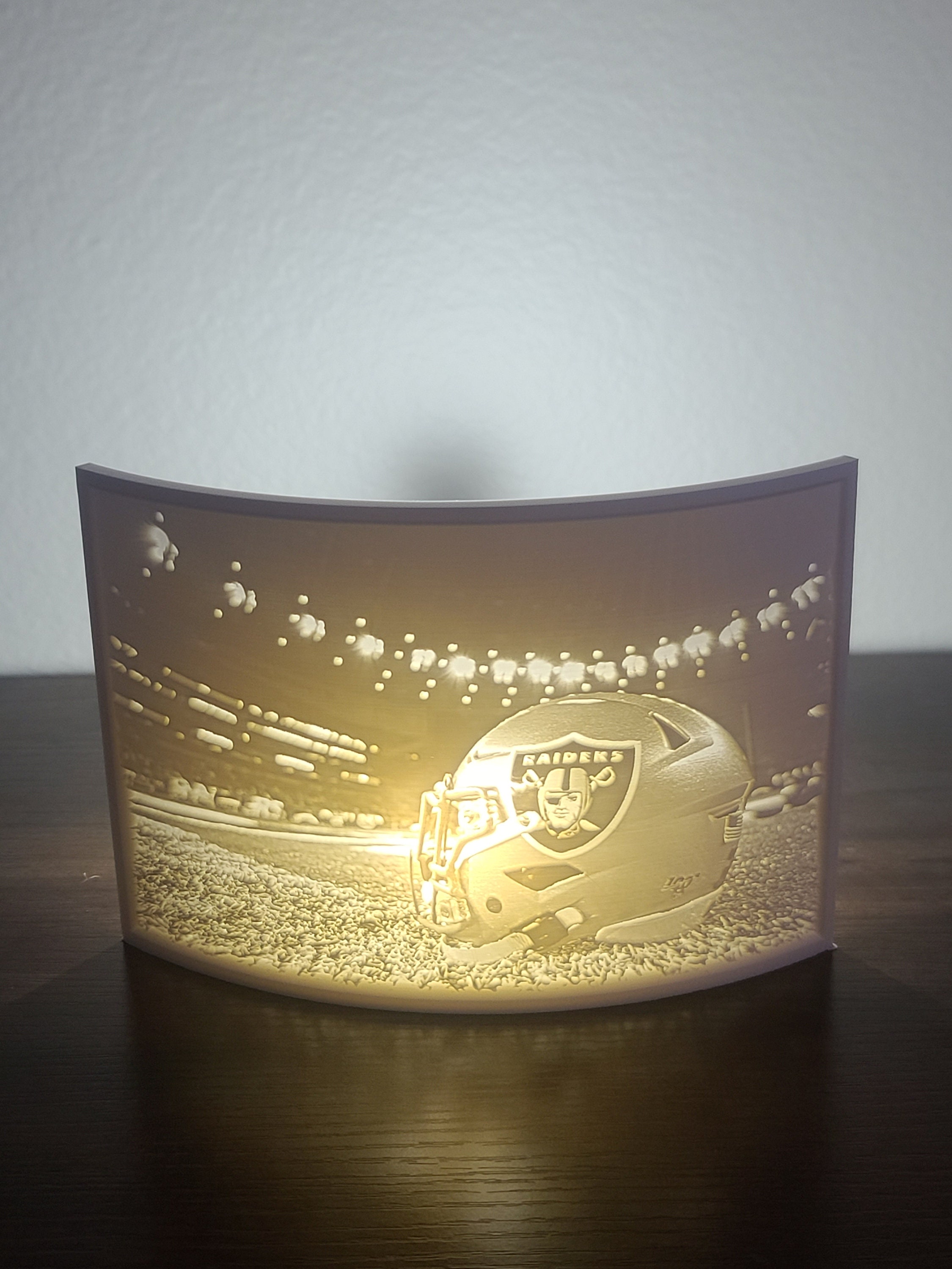 NFL Las Vegas Raiders Custom Light Raider Fan Birthday Gift Lithophane ...