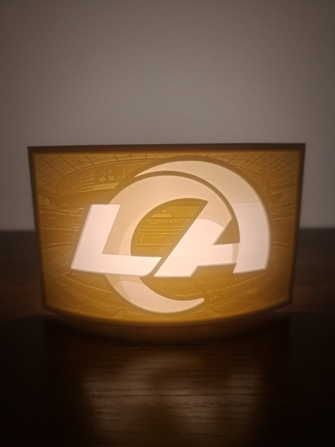 NFL LA Rams Custom Light Los Angeles Rams Fan Birthday Gift Lithophane ...