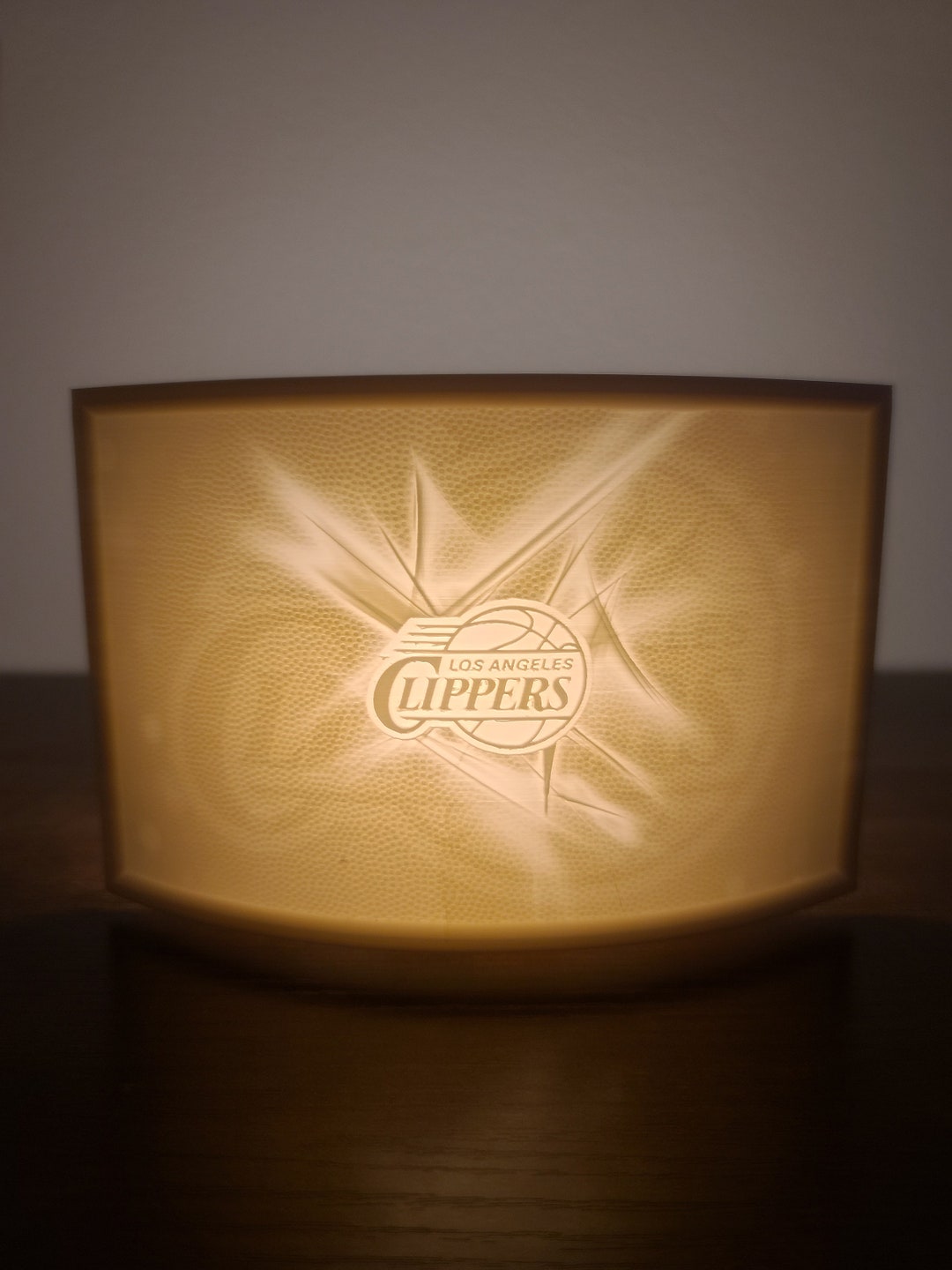 NBA LA Clippers Custom Light Art Piece for Bookshelf or Desk Mancave ...