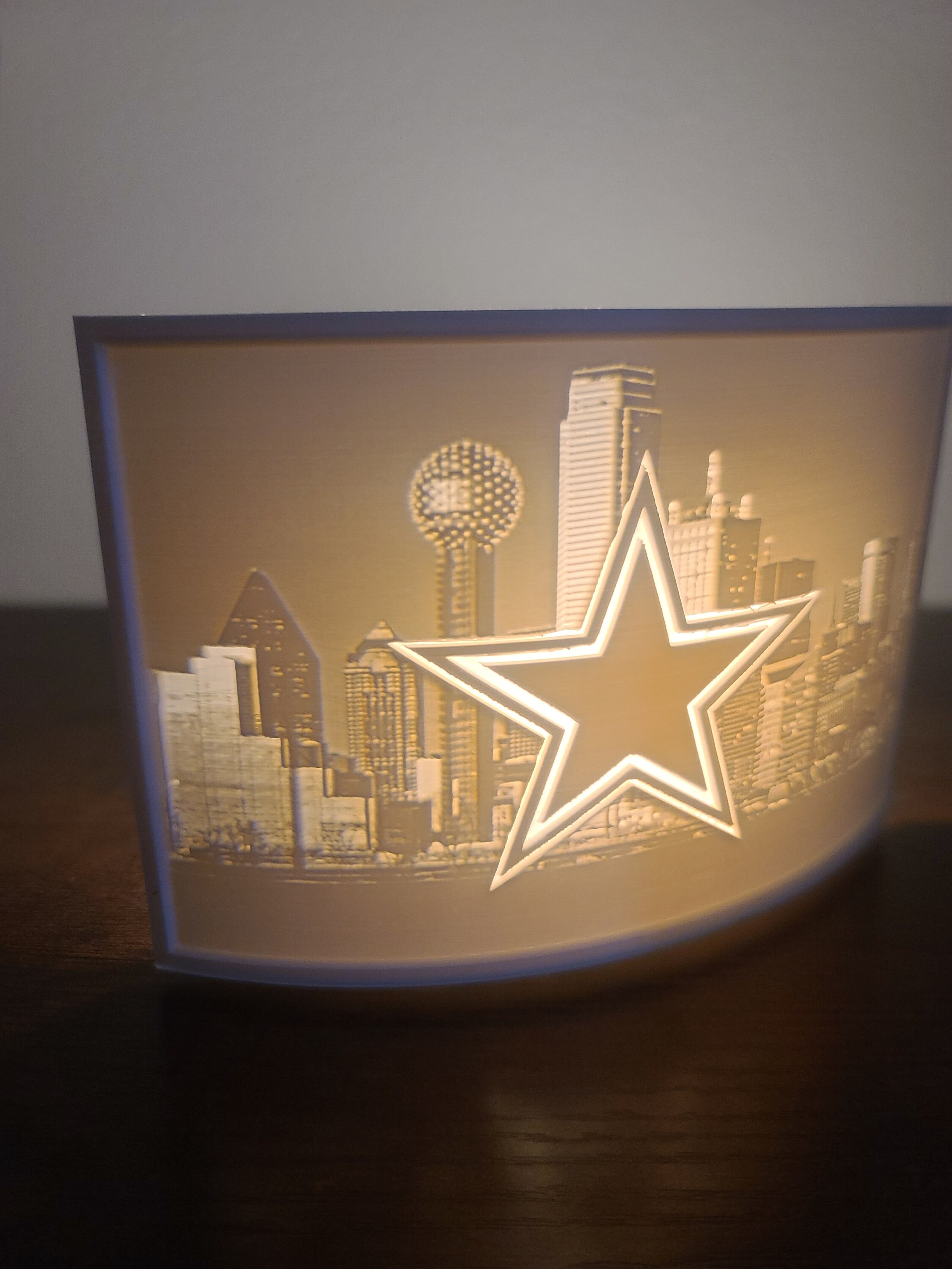 NFL Dallas Cowboys Custom Light Cowboy Fan Birthday Gift Lithophane ...