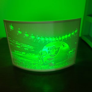 NFL Las Vegas Raiders Custom Light Raider Fan Birthday Gift Lithophane ...