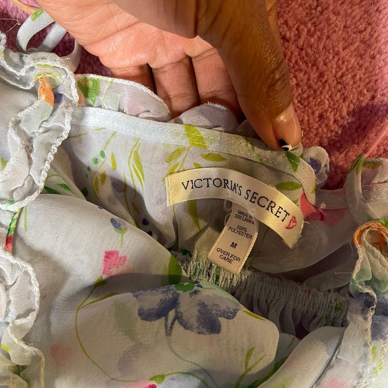 Vintage 2000s Victoria's Secret Sheer Floral Babydoll Dress – Size ...