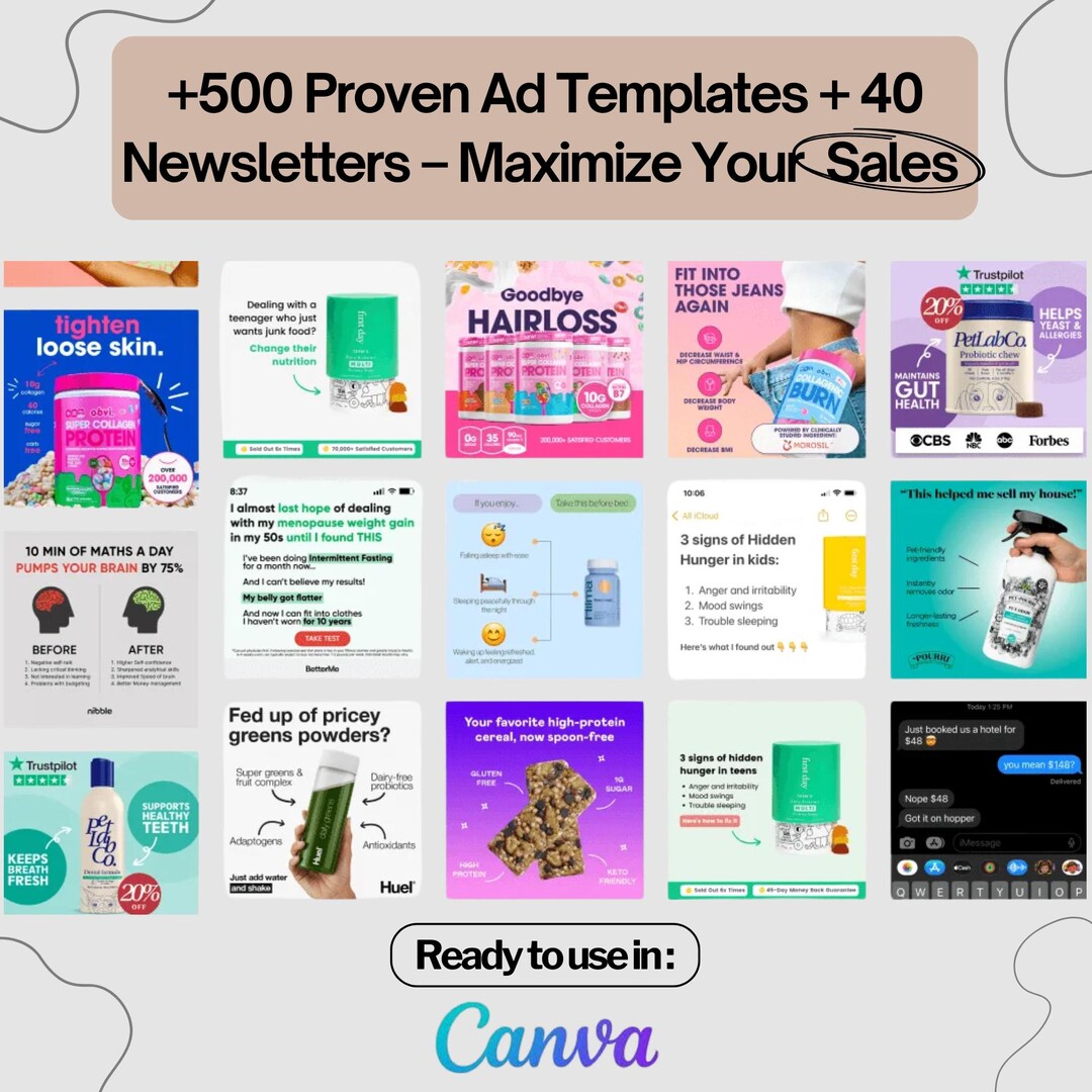 500+ High-converting Static Ad Templates for All Niches | Boost Sales ...