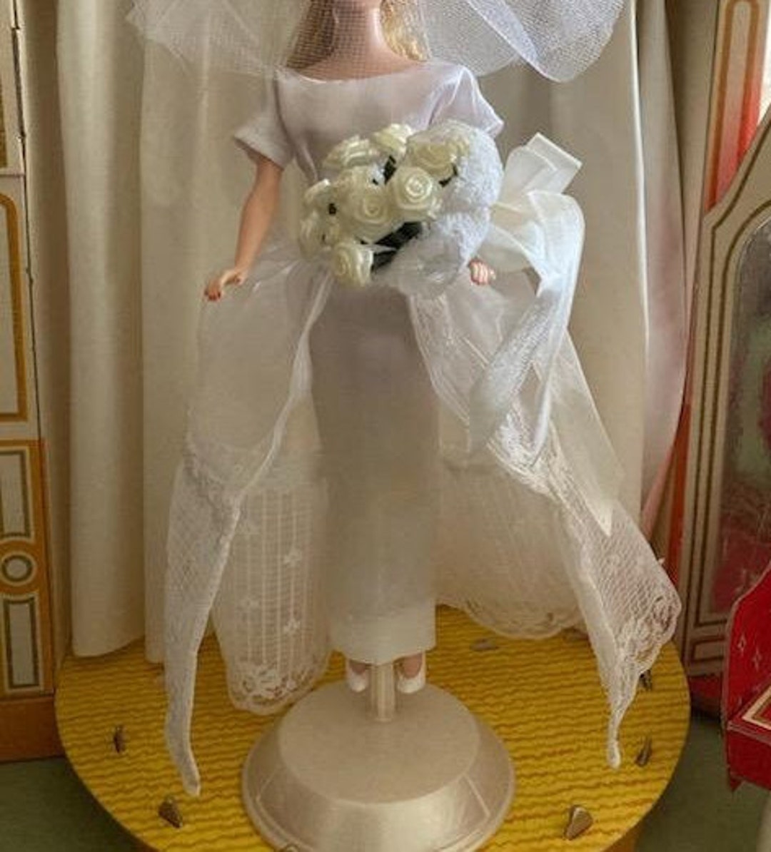 Handmade Fashion Doll Wedding Dress and Accessories. - Etsy