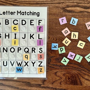 Letter Matching Activity | Upper and Lowercase Abcs Worksheet ...