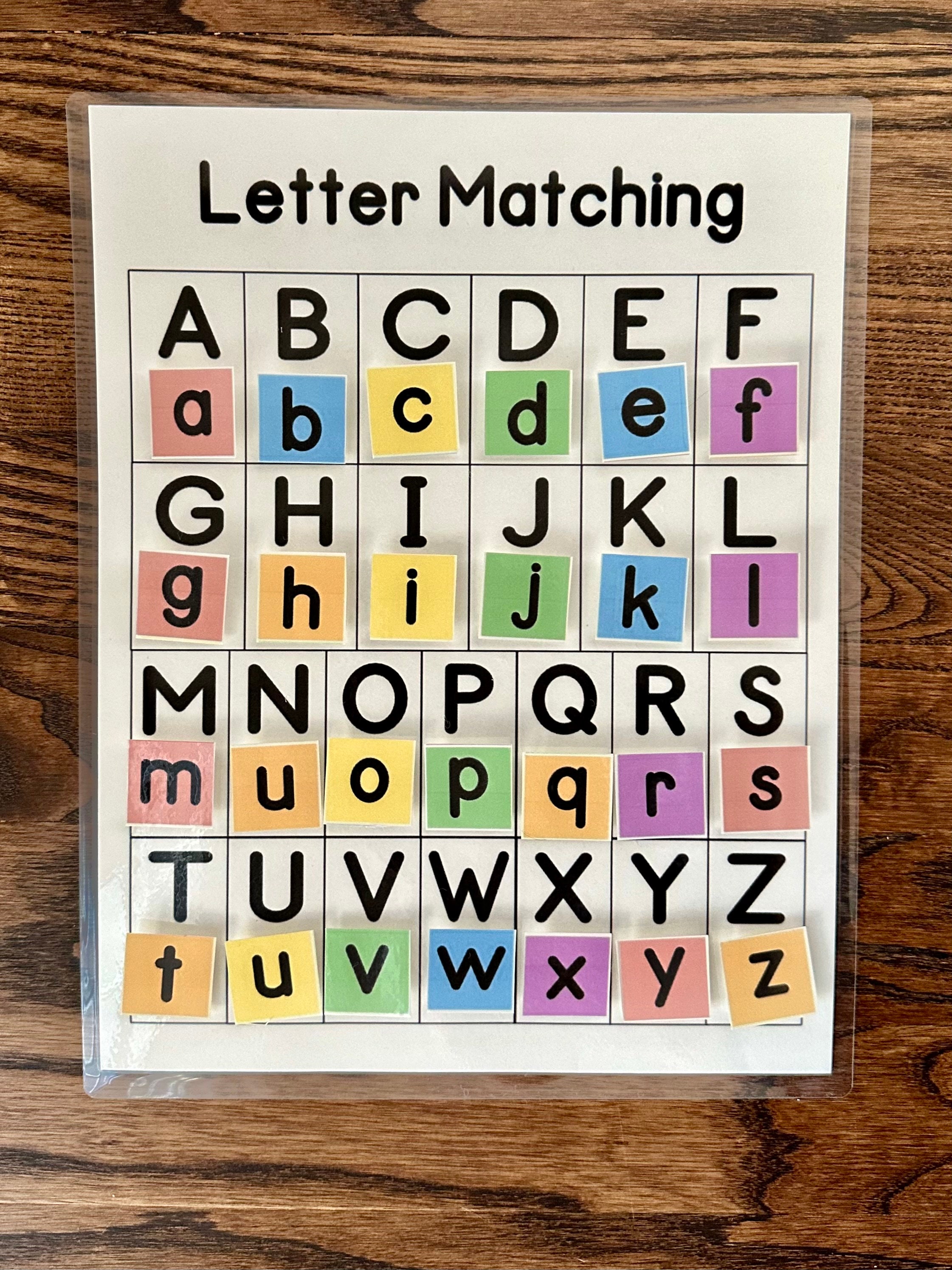 Letter Matching Activity | Upper and Lowercase Abcs Worksheet ...