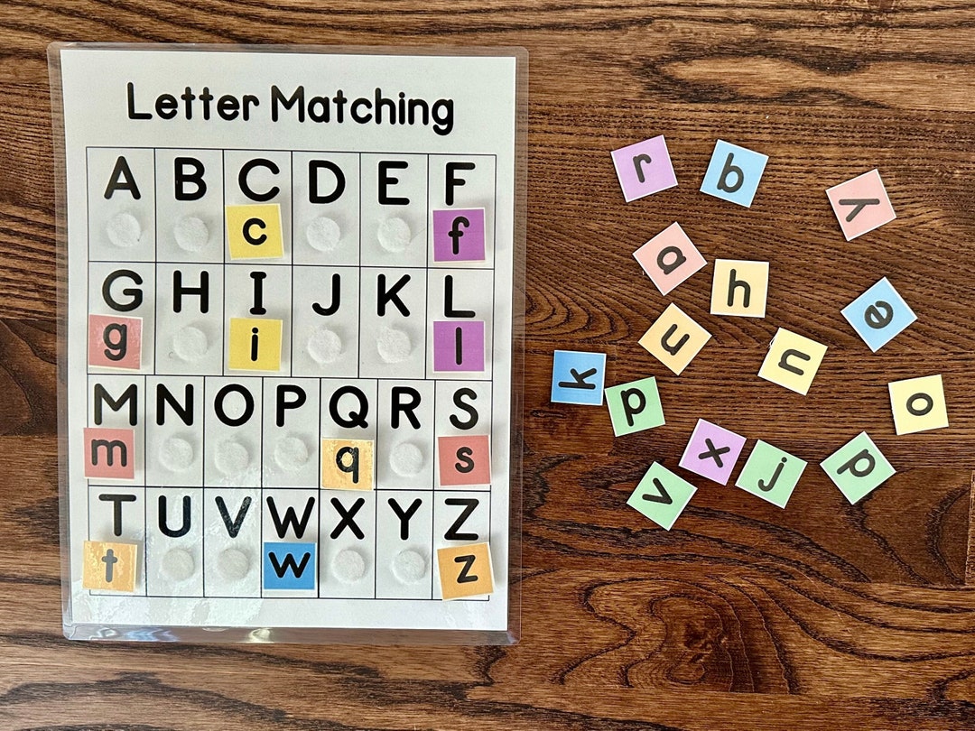 Letter Matching Activity | Upper and Lowercase Abcs Worksheet ...