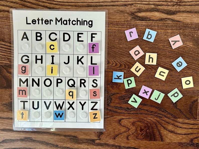 Letter Matching Activity | Upper and Lowercase Abcs Worksheet ...