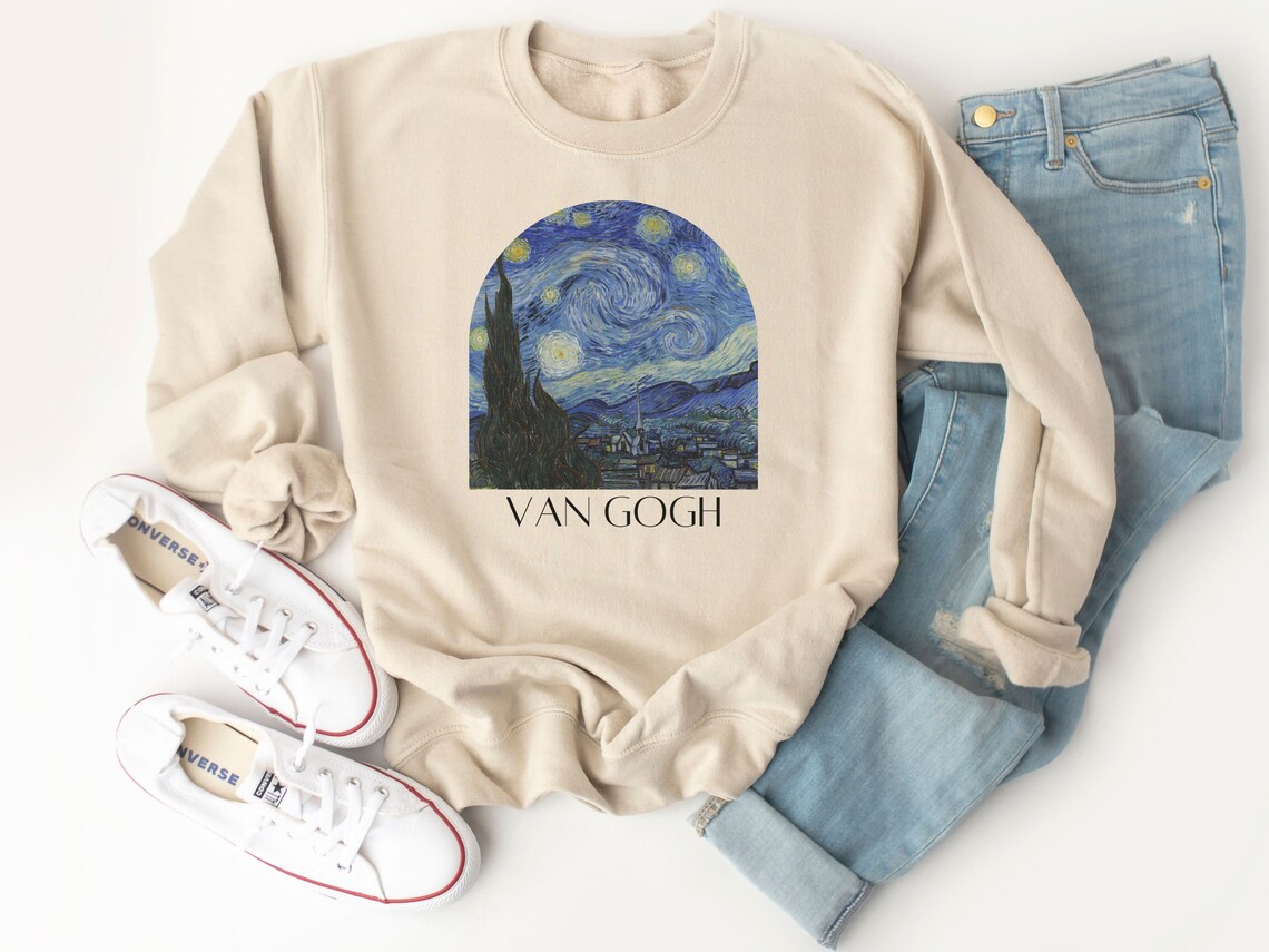 Van Gogh Sweater Van Gogh Starry Night Sweatshirt Gift for - Etsy