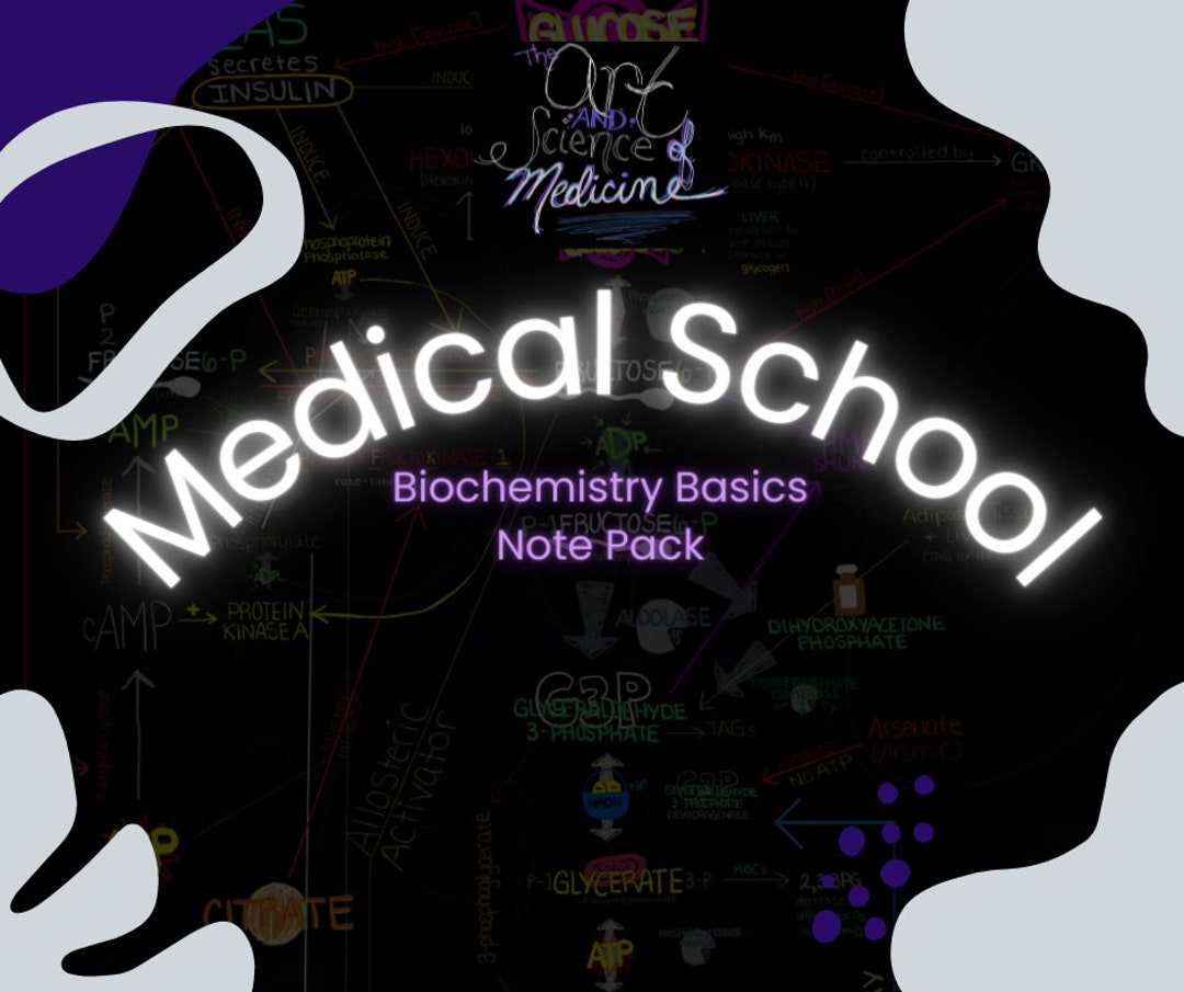 Biochemistry Principles Note Pack || Med School Helper - Etsy