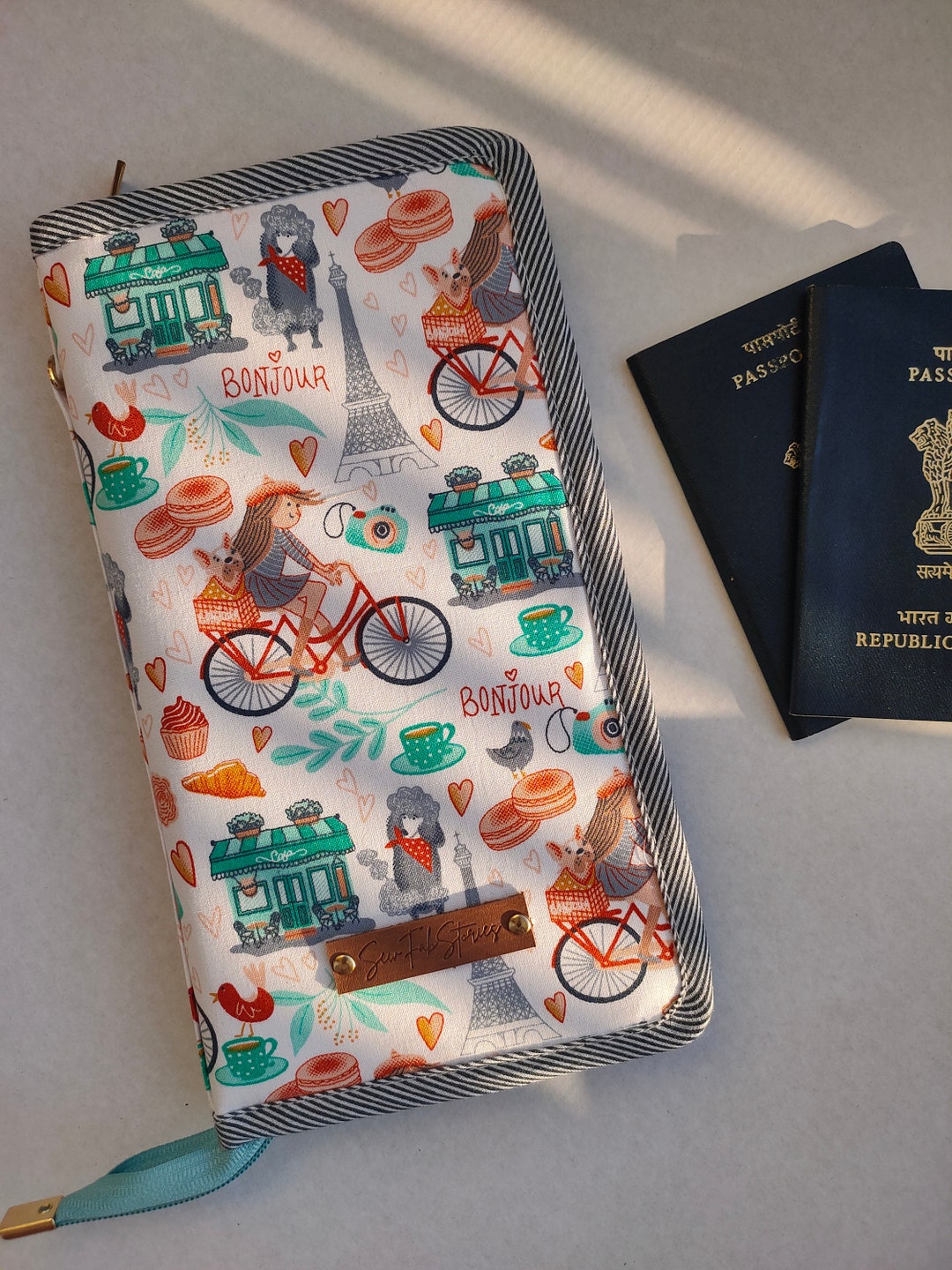 Travel Wallet, Passport Organizer, Family Passport Organizer, Zipper ...