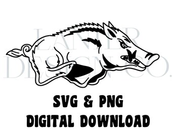 Arkansas Razorback Svg - Etsy
