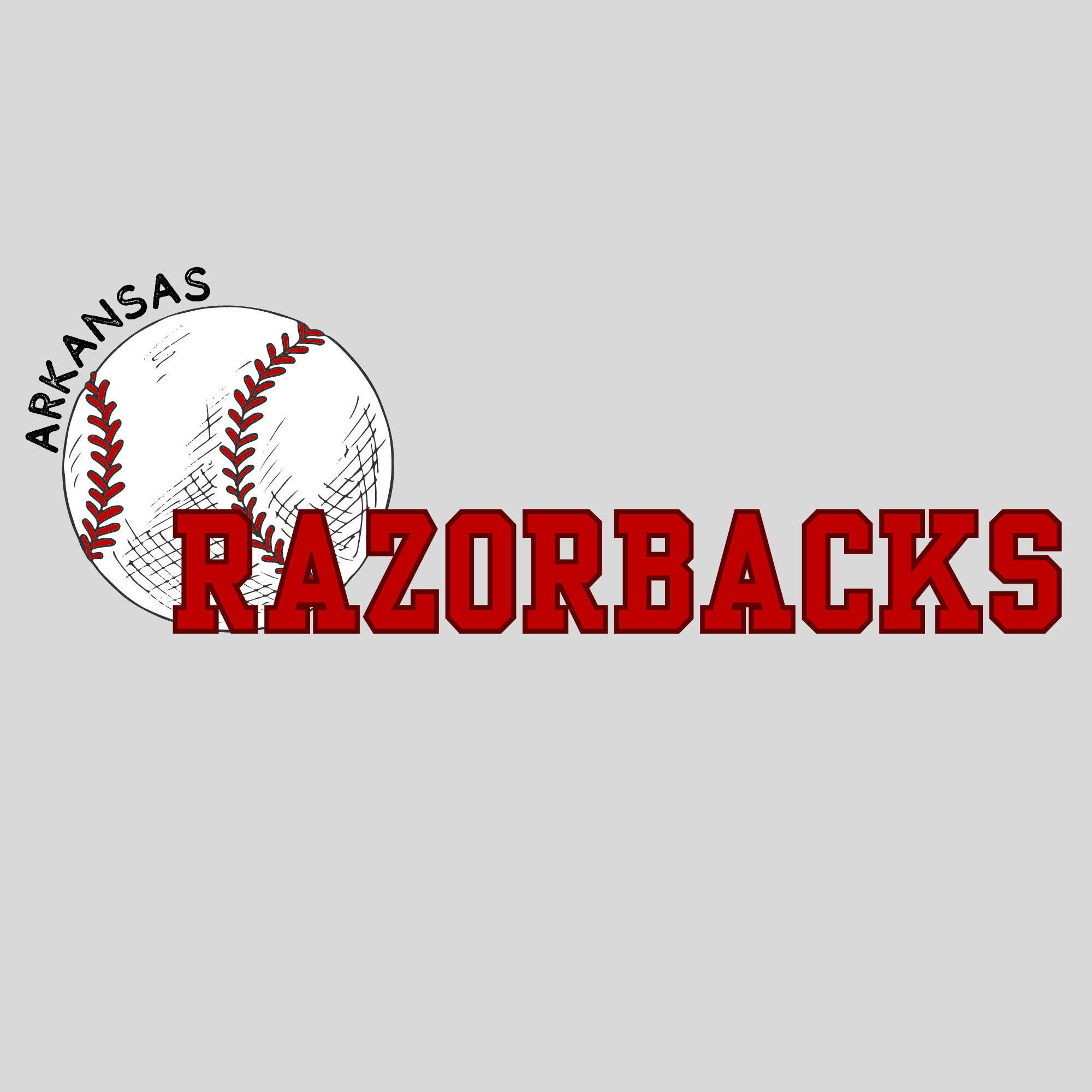 Arkansas SVG, Baseball, Razorbacks, Baum Hogs, Omahogs, Fayetteville AR ...