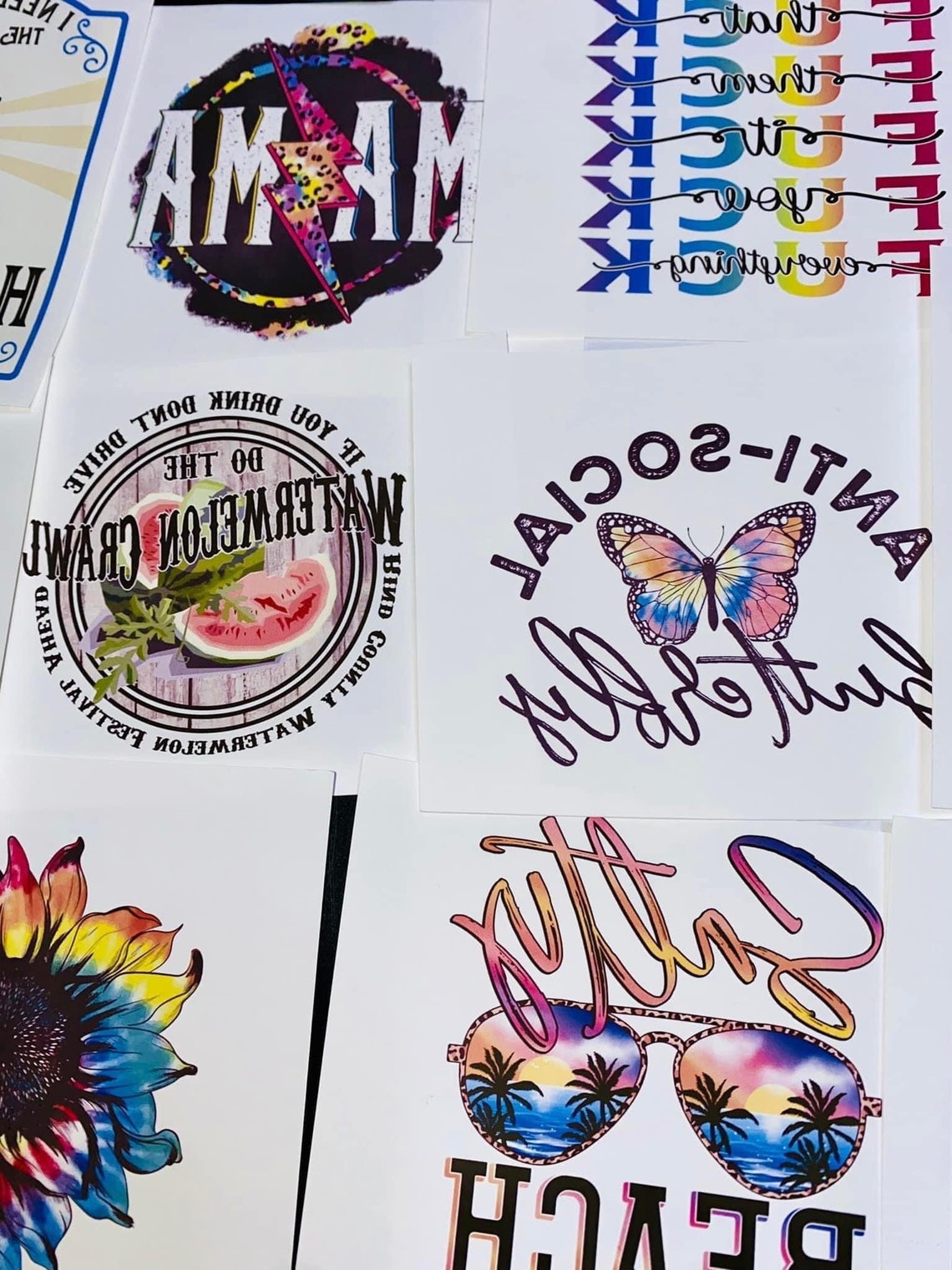 50 4 Inch Sublimation Prints Random Pack 16oz Glass Can - Etsy