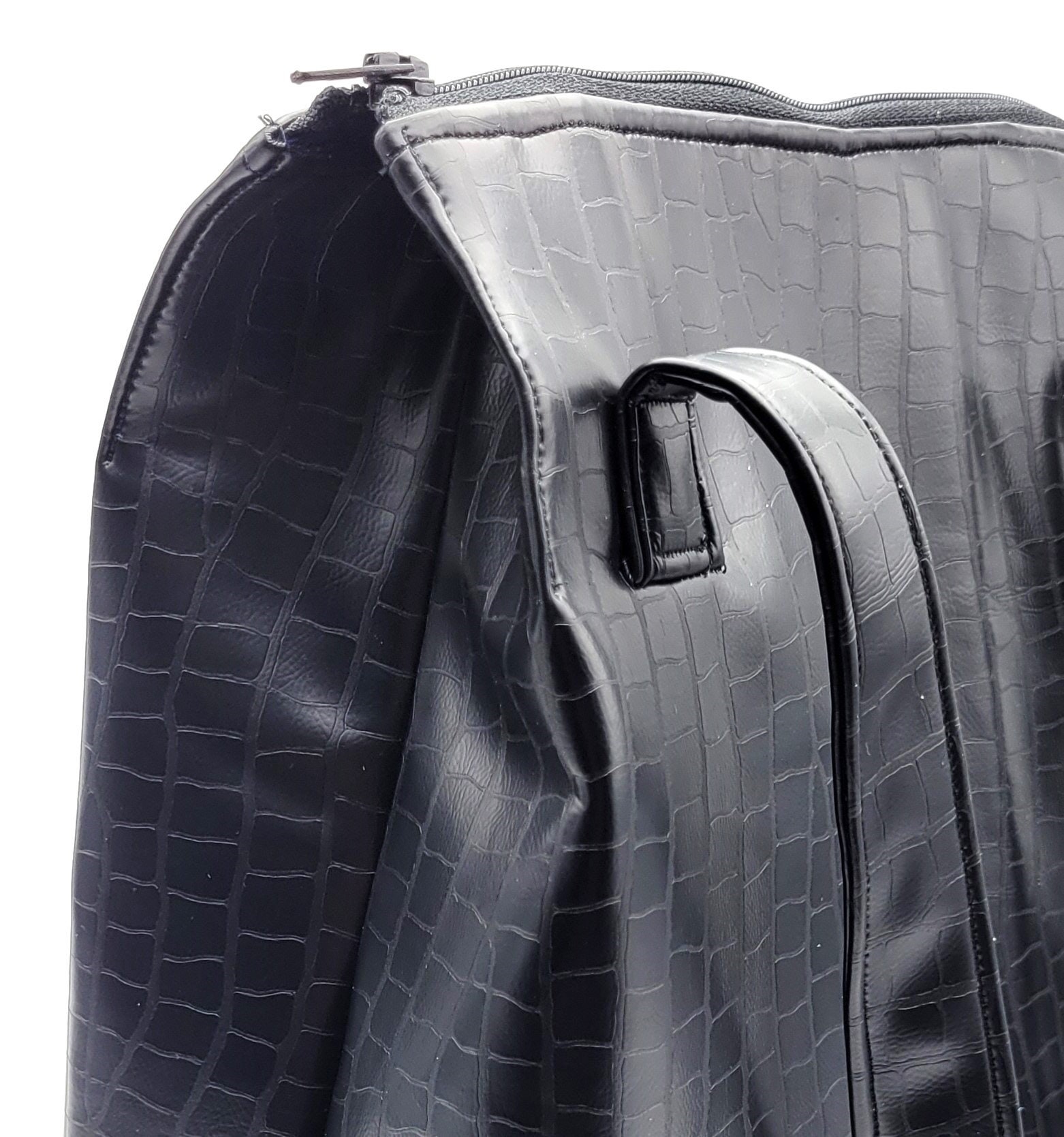 Faux Crocodile Mini Tote Bag in Black/pocketbook - Etsy