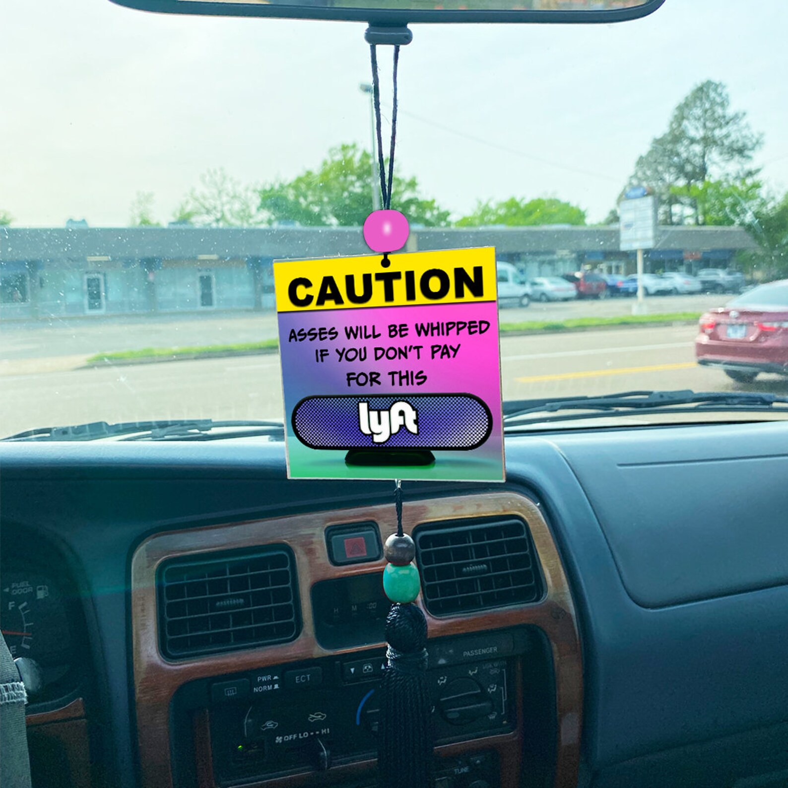 Warning Car Sign Lyft Light Driver Sign Ride Share Decal Uber Sign ...