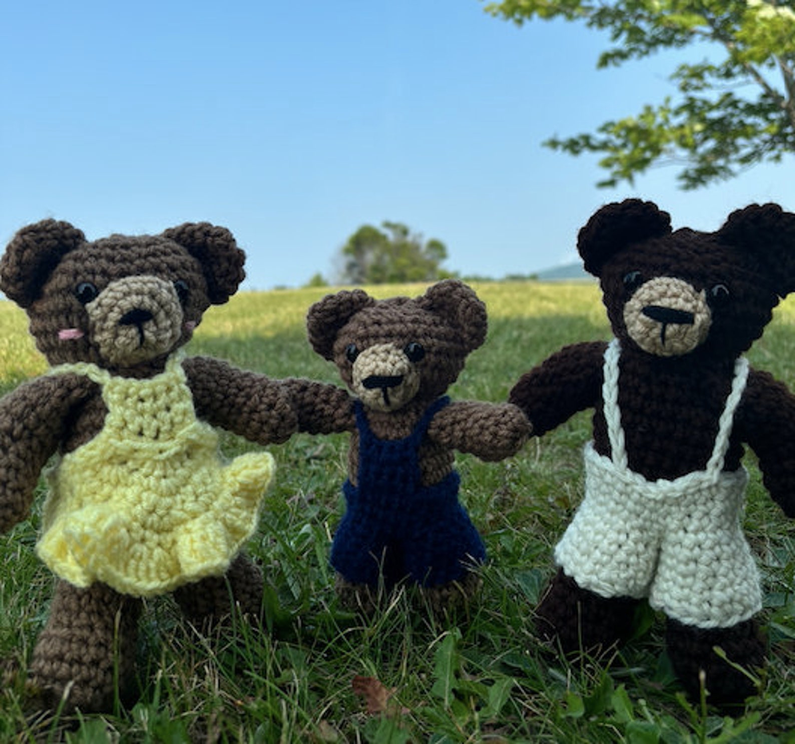 Goldilocks and the Three Bears Crochet Pattern - Bear Family Crochet ...