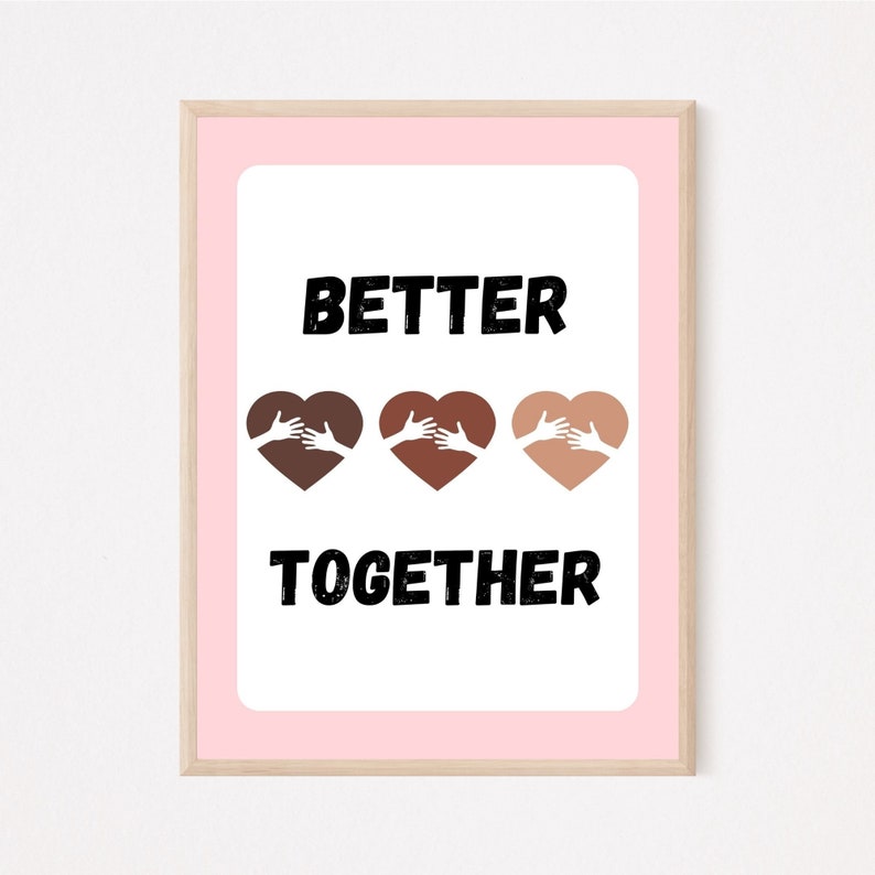 Inclusive Classroom Poster Set of 4, Inclusive Wall Art, Diversity Art ...