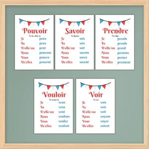 French Irregular Verb Posters French Classroom Decor - Etsy