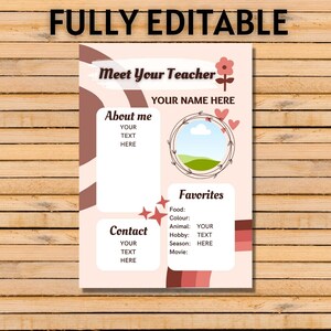 Boho Meet the Teacher EDITABLE Template, Boho Classroom, Back to School ...