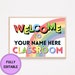 EDITABLE Rainbow Classroom Door Sign, Personalized Teacher Door Sign ...