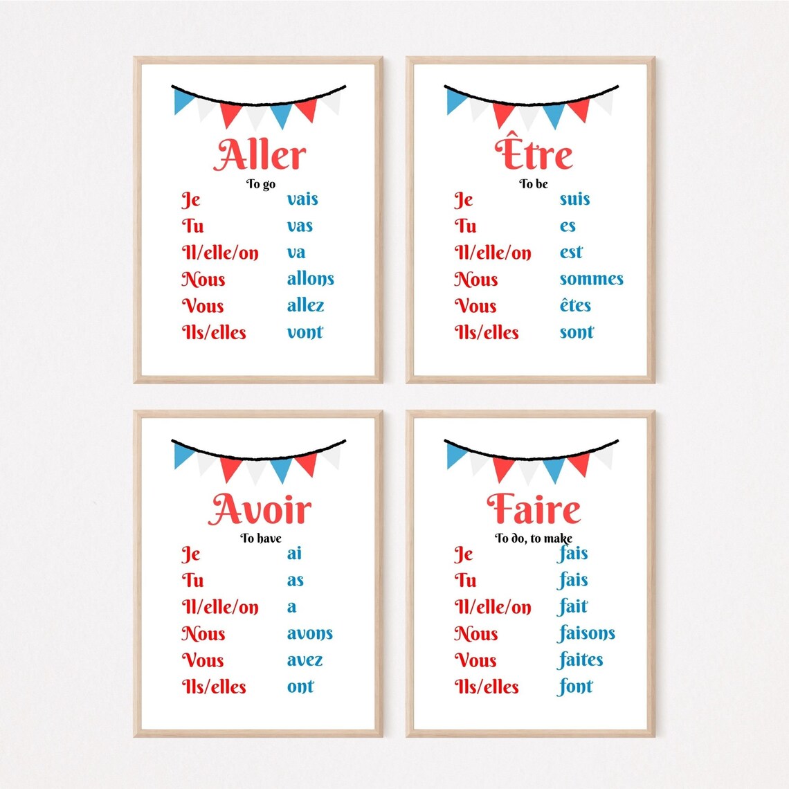 French Irregular Verb Posters French Classroom Decor - Etsy