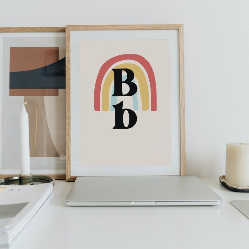 Alphabet Boho Classroom Decor Set of 3, Alphabet Poster Set, Boho ...