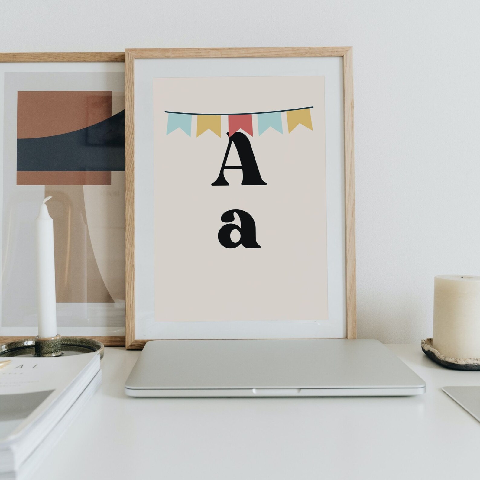 Alphabet Boho Classroom Decor Set of 3, Alphabet Poster Set, Boho ...