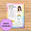 EDITABLE Rainbow Classroom Door Sign, Personalized Teacher Door Sign ...