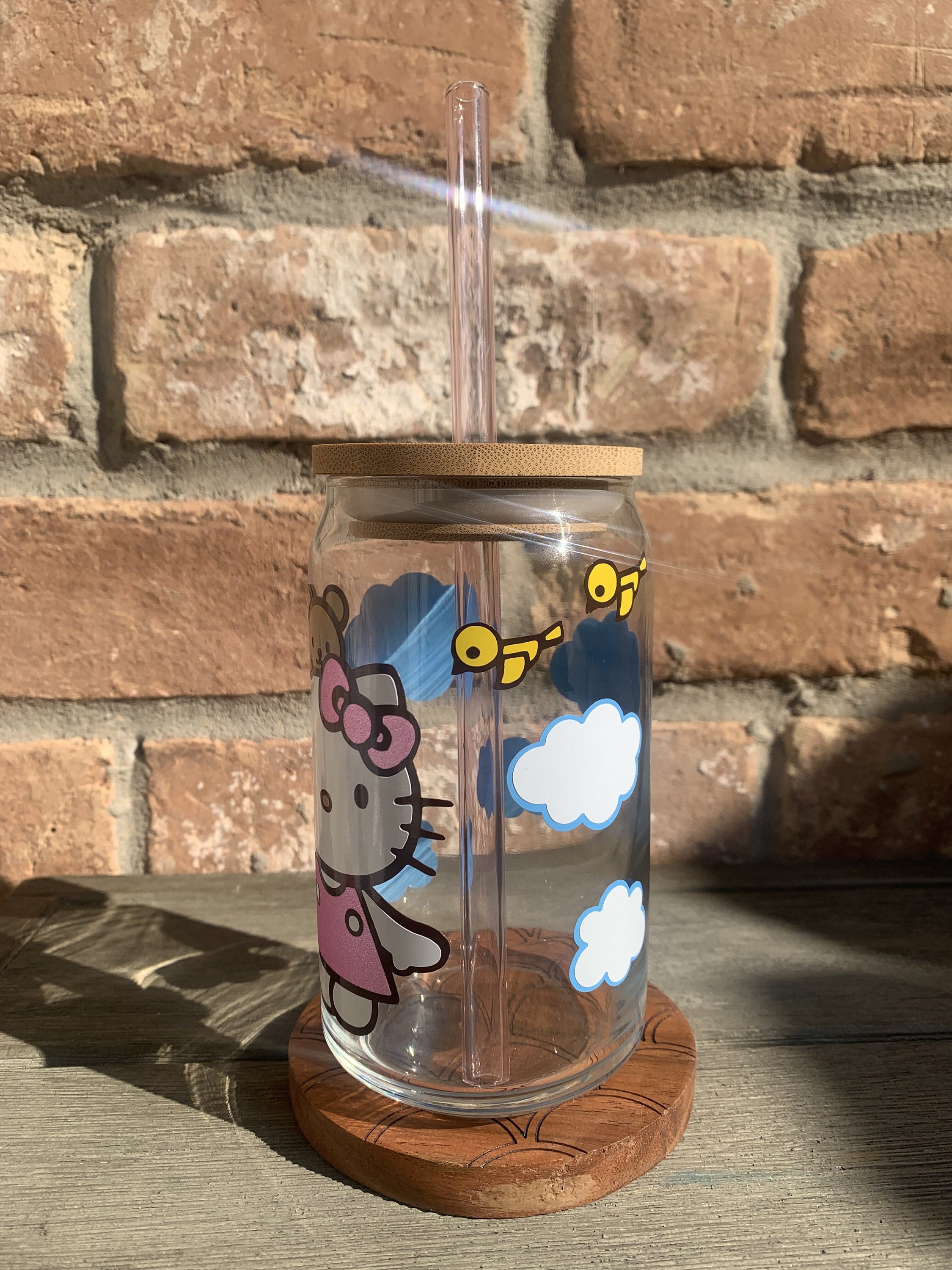 Hello Kitty Glass Cup| Kawaii Kitty Glass Cup| Cute Kawaii Glass| Gifts ...
