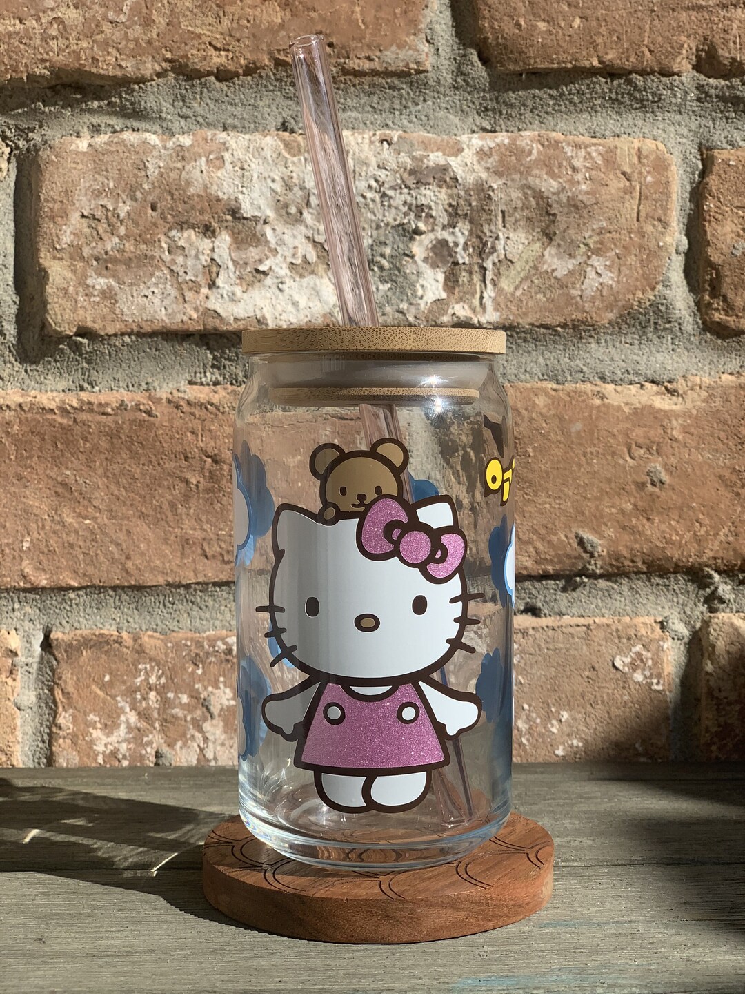 Hello Kitty Glass Cup Kawaii Kitty Glass Cup Cute Kawaii Glass Gifts ...