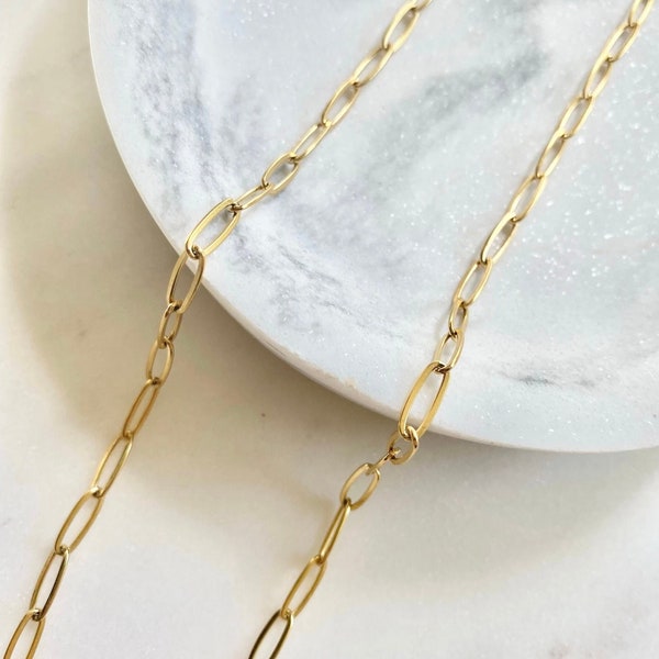 Chunky Rectangle Link Necklace - Etsy